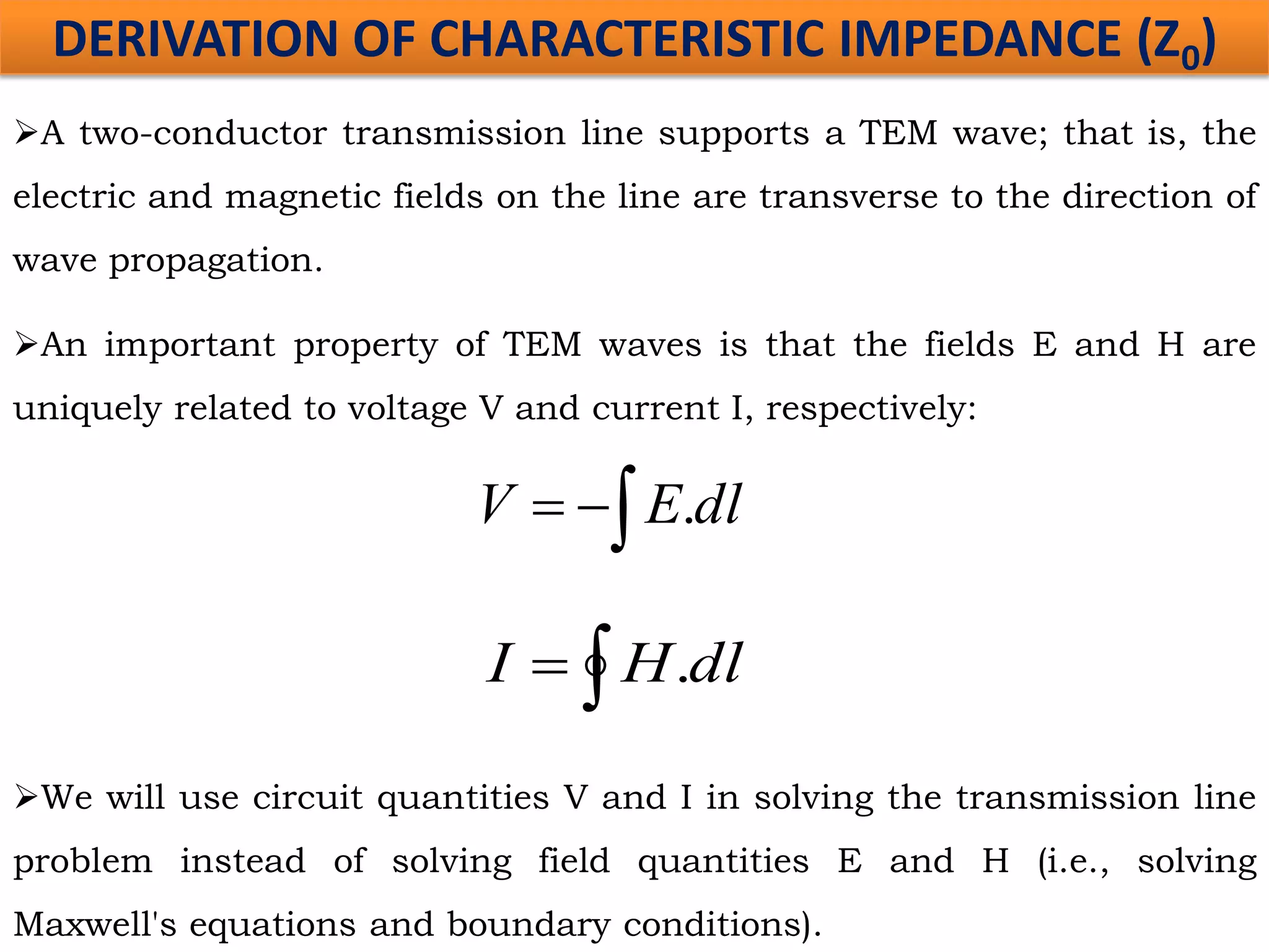 Unit_5_Lecture-2_characteristic impedance of the transmission line | PDF