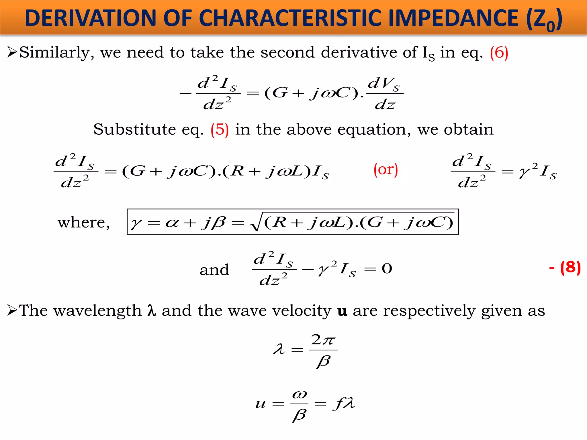 Unit_5_Lecture-2_characteristic impedance of the transmission line | PDF