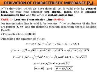 Unit_5_Lecture-2_characteristic impedance of the transmission line | PDF