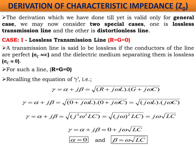 Unit_5_Lecture-2_characteristic impedance of the transmission line | PDF