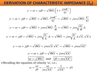 Unit_5_Lecture-2_characteristic impedance of the transmission line | PDF