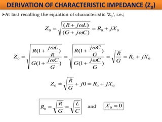 Unit_5_Lecture-2_characteristic impedance of the transmission line | PDF