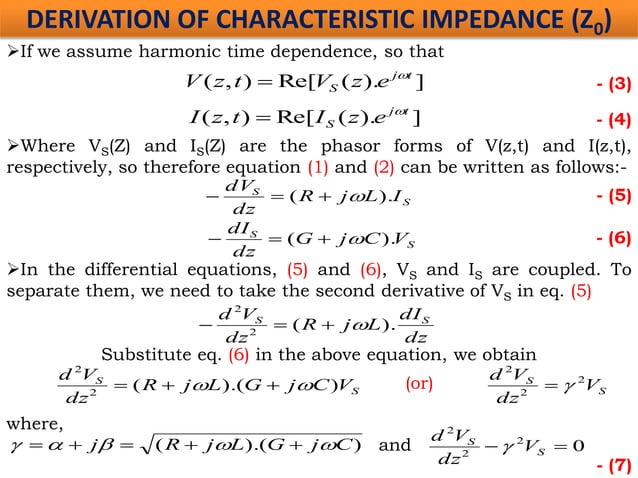 Unit_5_Lecture-2_characteristic impedance of the transmission line | PDF