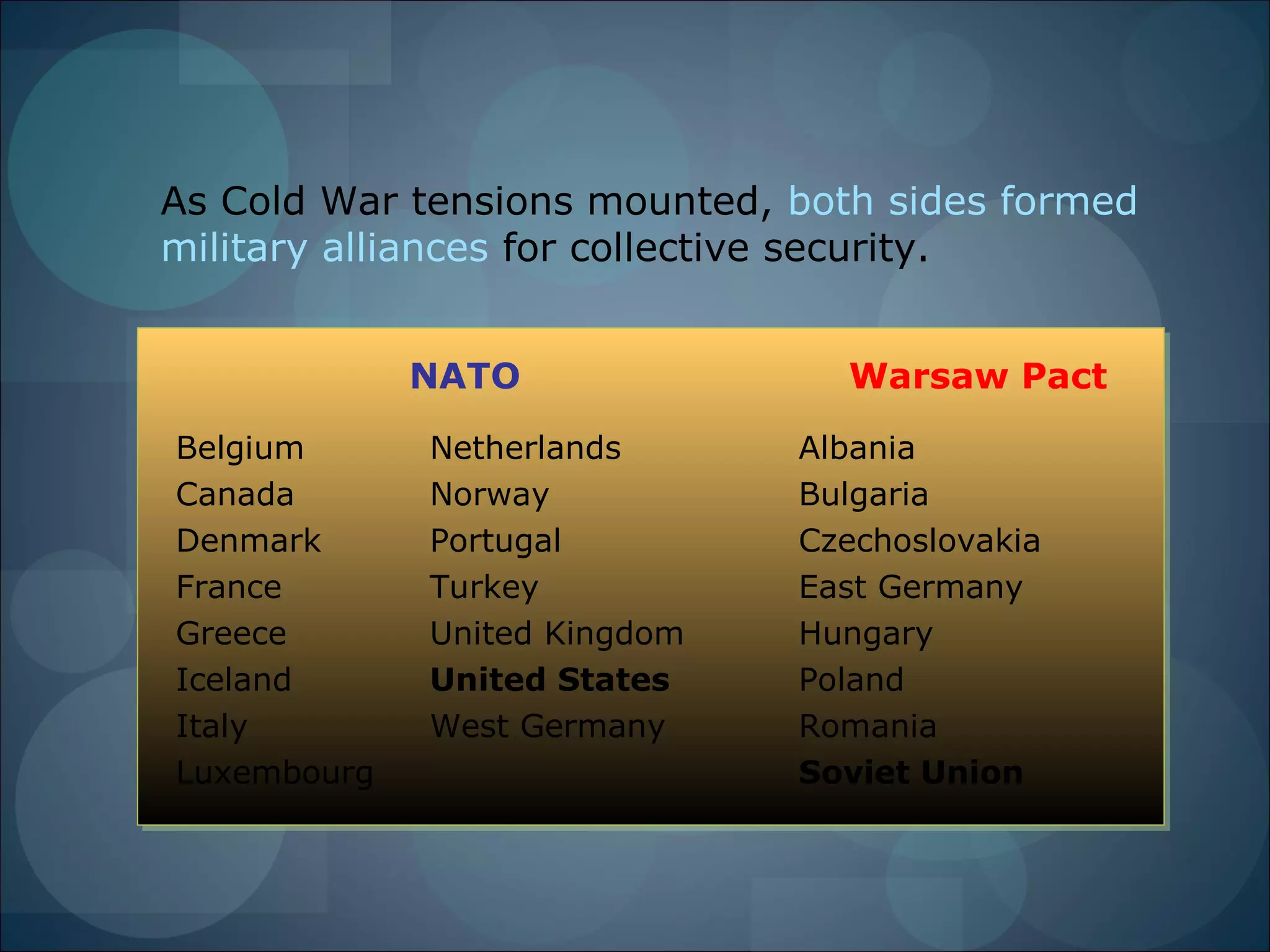 Unit 5 lesson 1 the cold war begins | PPT