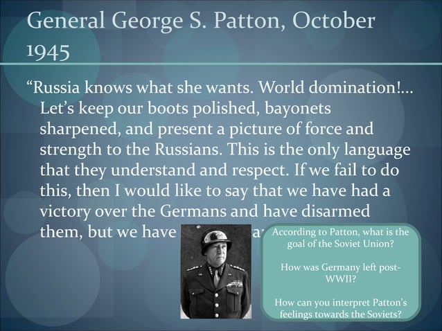 Unit 5 lesson 1 the cold war begins | PPT