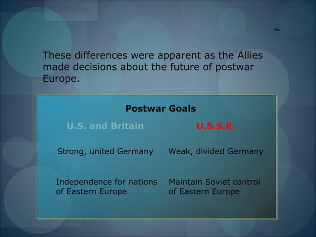 Unit 5 lesson 1 the cold war begins | PPT