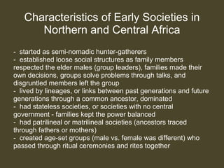 Unit 5 lesson 3 early northern and central african societies power ...