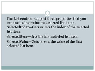 UNIT 5 list controls.pptx