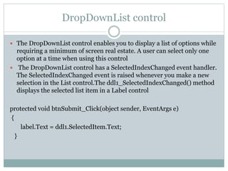 UNIT 5 list controls.pptx