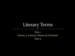 Literary Terms | PPT