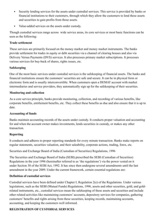 UNIT-5 DEPOSITORY AND CUSTODIAL SERVICES | DOCX