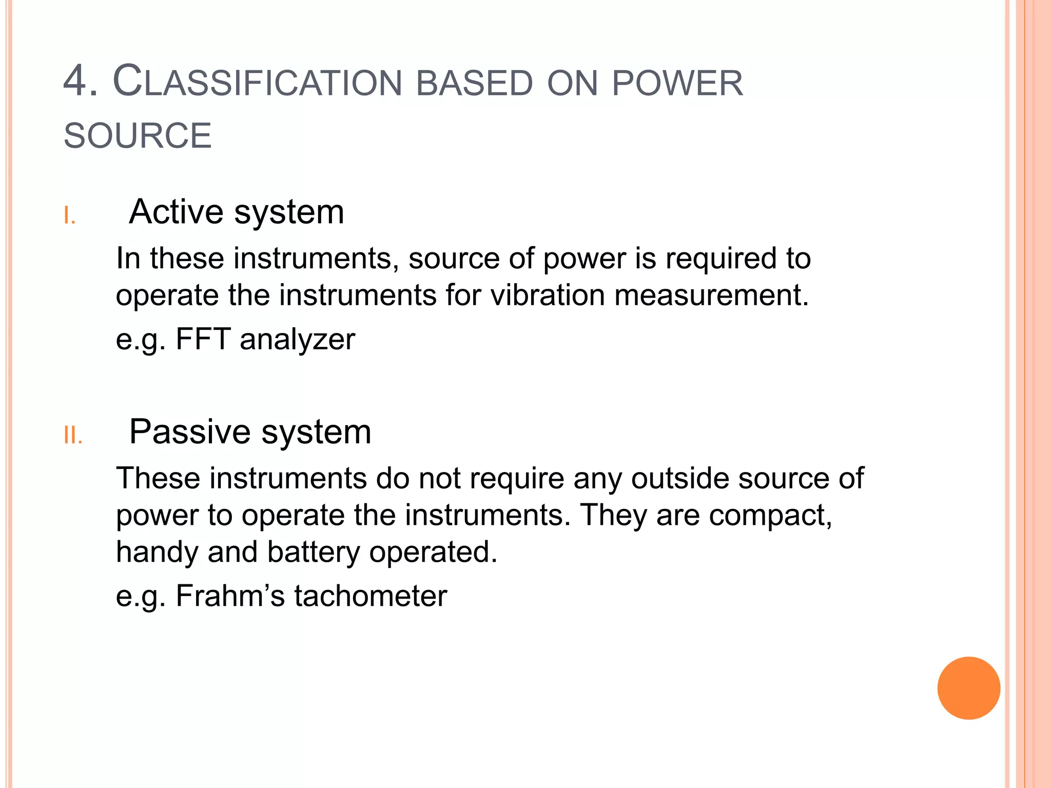 Measurement & Control of Vibration | PPT