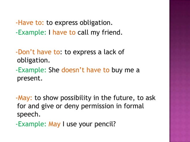 Unit 5, modals | PPTX