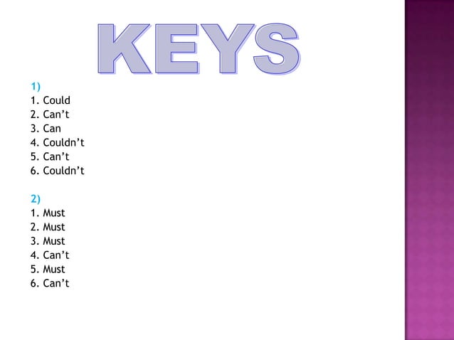 Unit 5, modals | PPTX