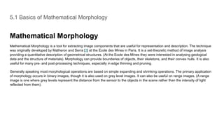 Unit 5 Morphological Image Processing Advanced Topics in Digital Image ...