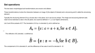 Unit 5 Morphological Image Processing Advanced Topics in Digital Image ...