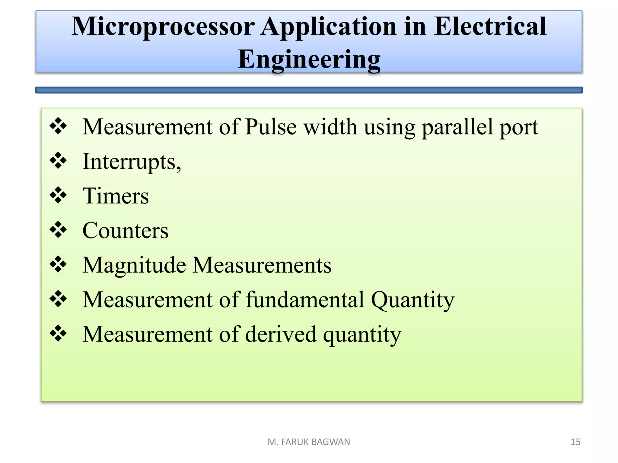microcontroller application | PPT