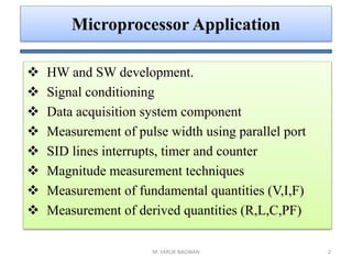 microcontroller application | PPTX