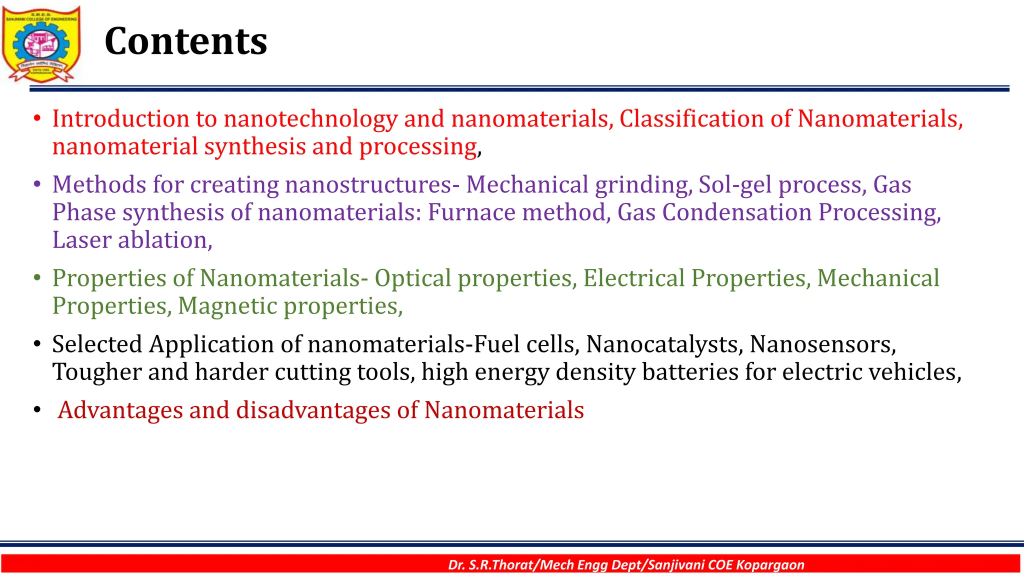 Unit 5 Nanomaterials and Nanotechnology - 1.pptx