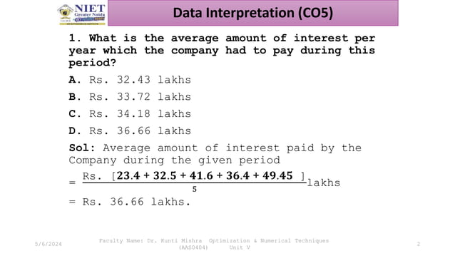 Optimization and numeric techniques.pptx