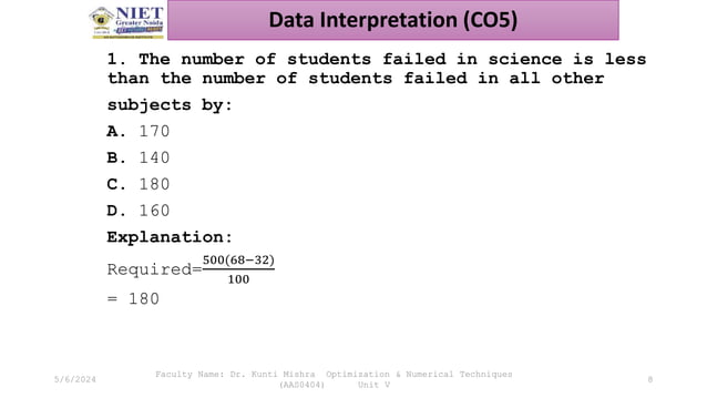 Optimization and numeric techniques.pptx