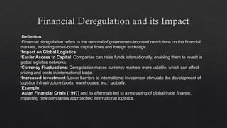 global logistics- definition,forces motivating globalization, financial ...