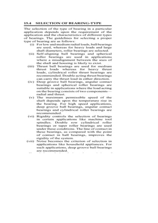 Bearings introduction and selection proceduree | PDF