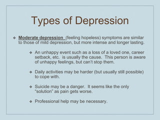 Unit 5 Part 3 Depression | PPTX