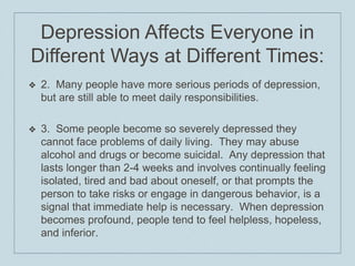 Unit 5 Part 3 Depression | PPTX