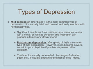 Unit 5 Part 3 Depression | PPTX