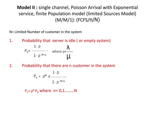 Unit 5 Part II-Queuing Models.pptx _MFCS 2 | PPTX