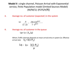 Unit 5 Part II-Queuing Models.pptx _MFCS 2 | PPTX