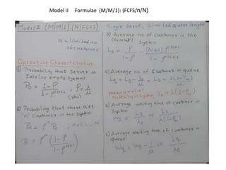 Unit 5 Part II-Queuing Models.pptx _MFCS 2 | PPTX