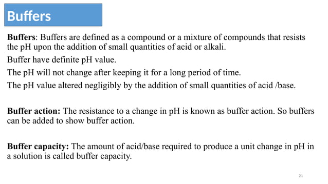 Unit 5 pH, buffers.pRESENTATION SEMII B. | PPTX | Chemistry | Science