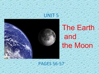 Unit 5 planets the moon and earth´s rotation | PPT | Geography | Science