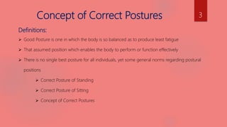 UNIT - 5 - POSTURES | PPTX