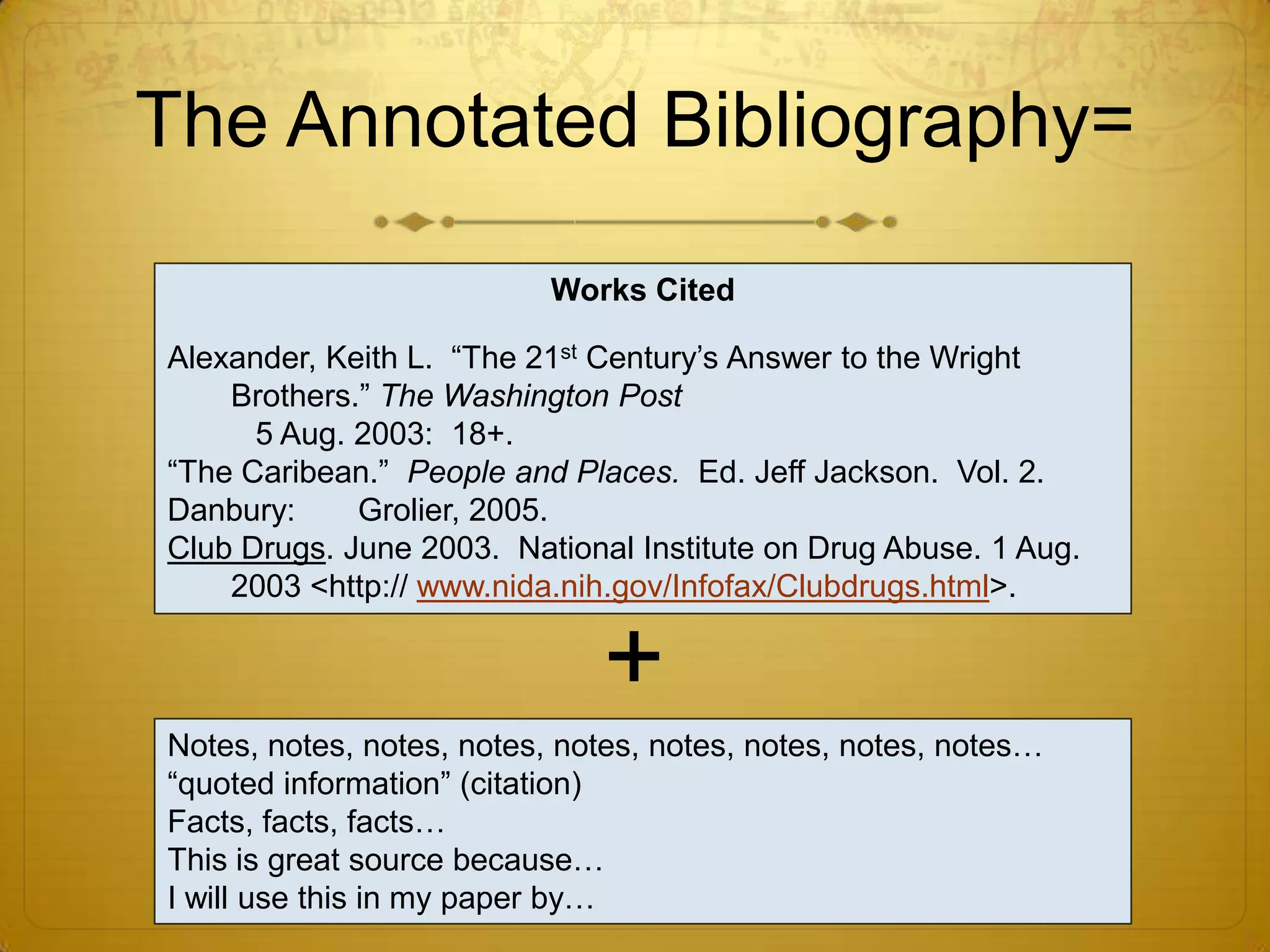 What is an Annotated Bibliography? | PPT
