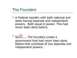 UNIT 5 POWERPOINT NOTES VASILCHEK American federalsystem.ppt