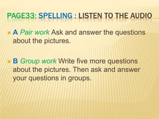 Pre-intermediate, Interchange, Unit 5 powerpoint presentation | PPTX