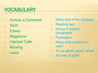 Pre-intermediate, Interchange, Unit 5 powerpoint presentation | PPTX