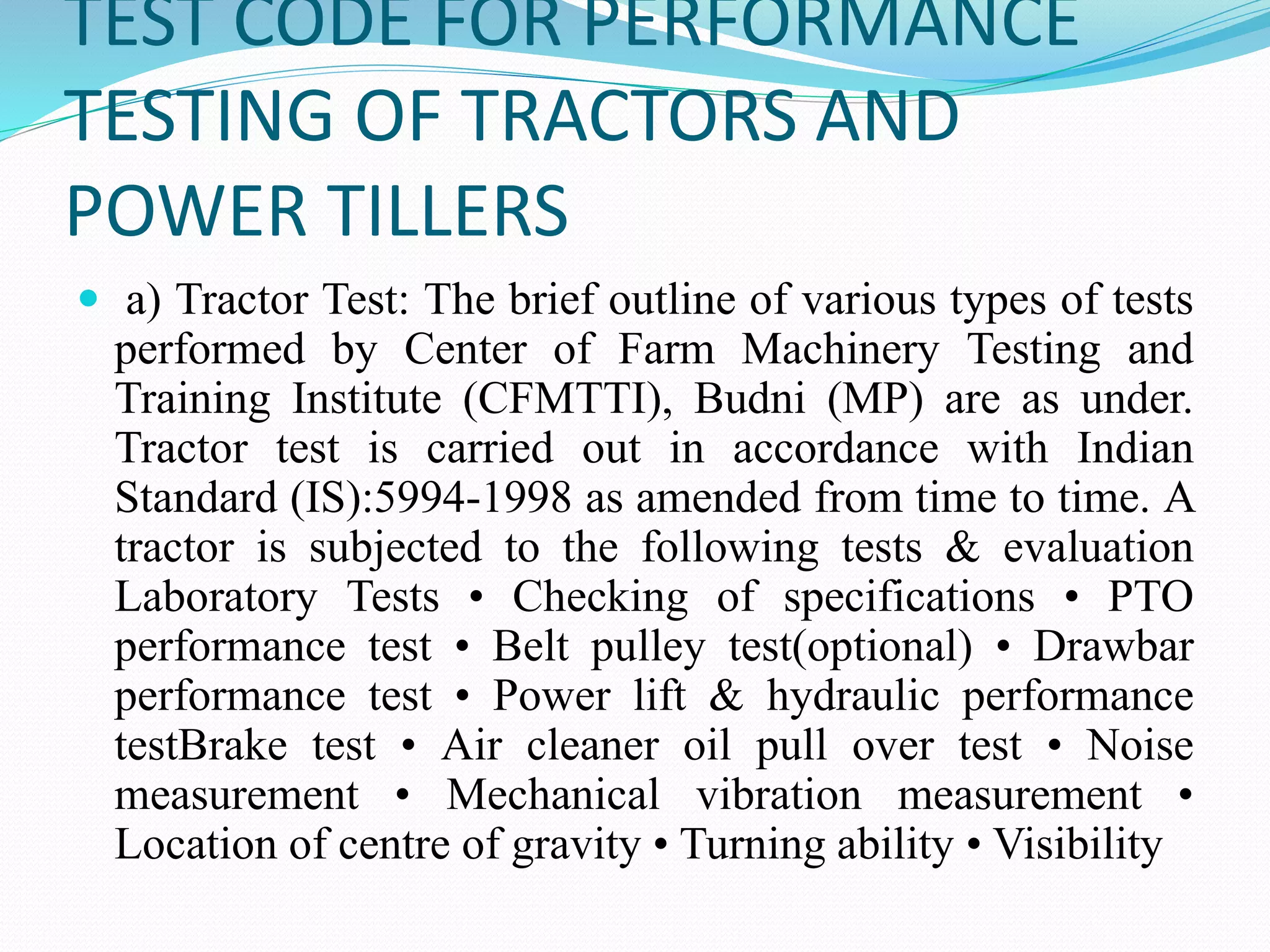 FARM TRACTORS UNIT 5 | PPTX