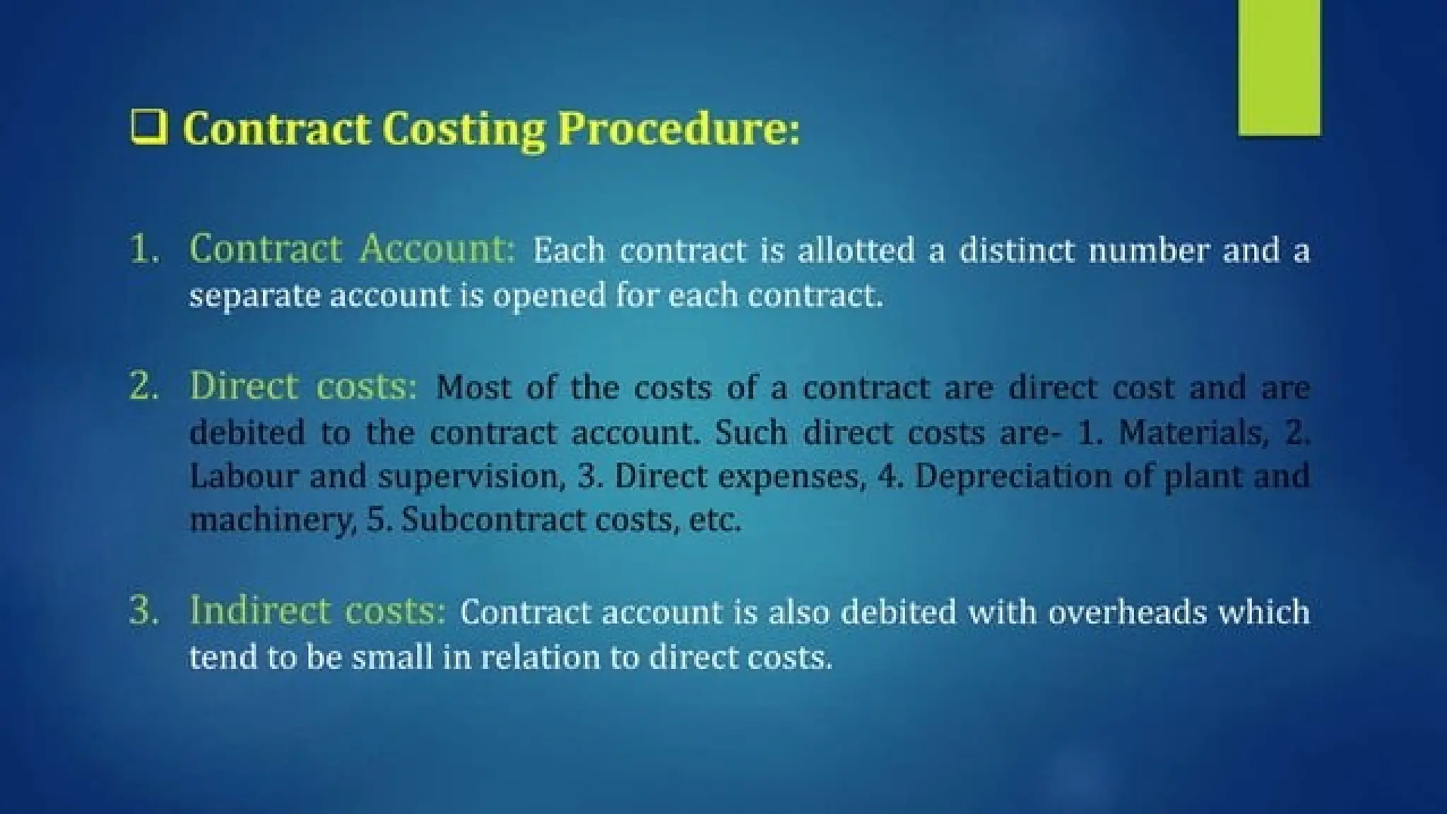 Unit 5 PPT.pptx Operating and Contract costing | PPTX