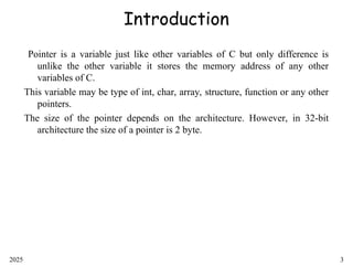 Pointer in C: declaration and initialization | PPT