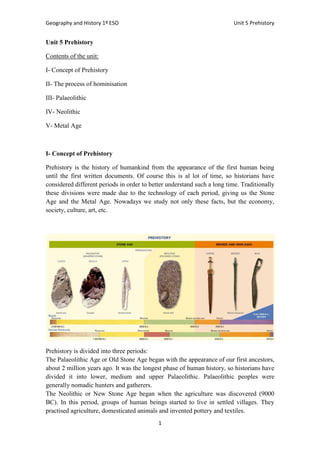 Unit 5 prehistory theory | PDF