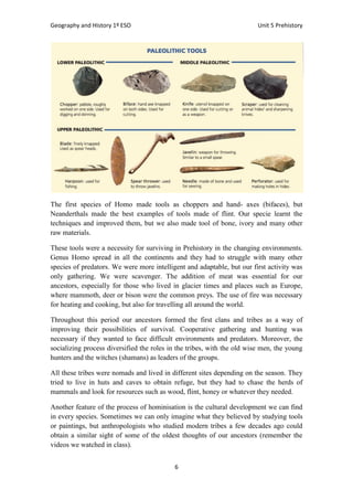 Unit 5 prehistory theory | PDF