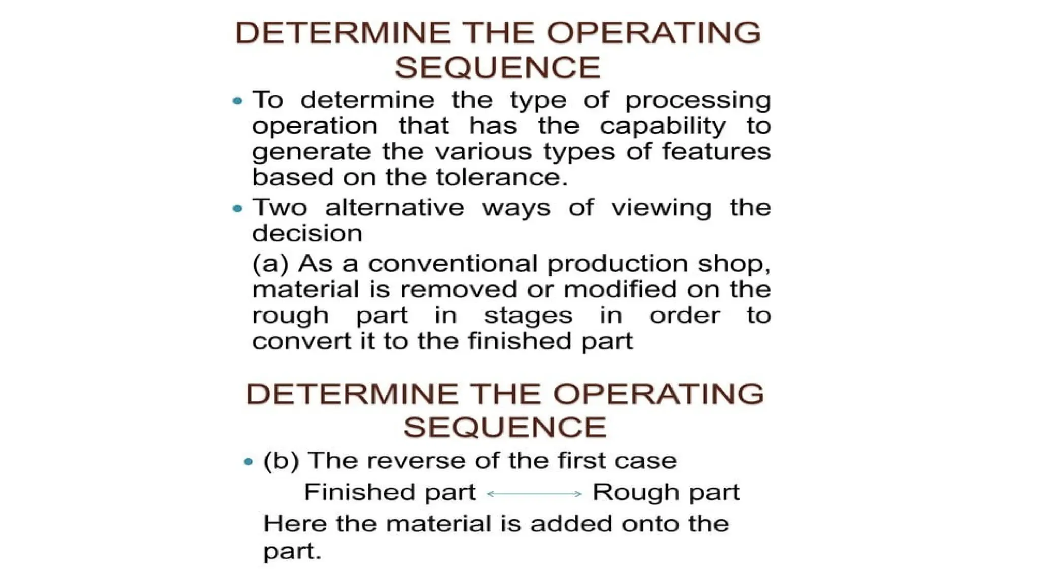 PROCESS PLANNING. steps in process selection | PPT