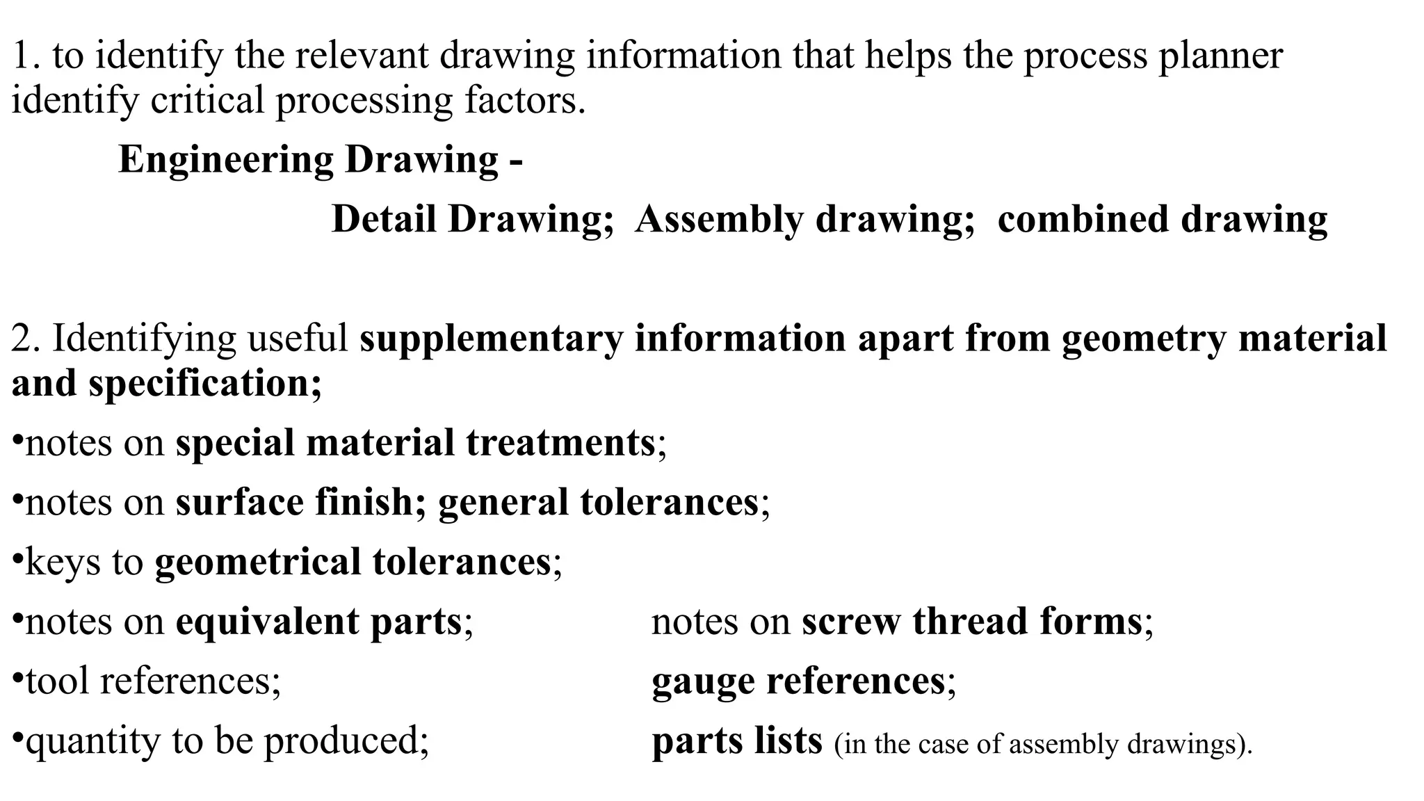 PROCESS PLANNING. steps in process selection | PPT
