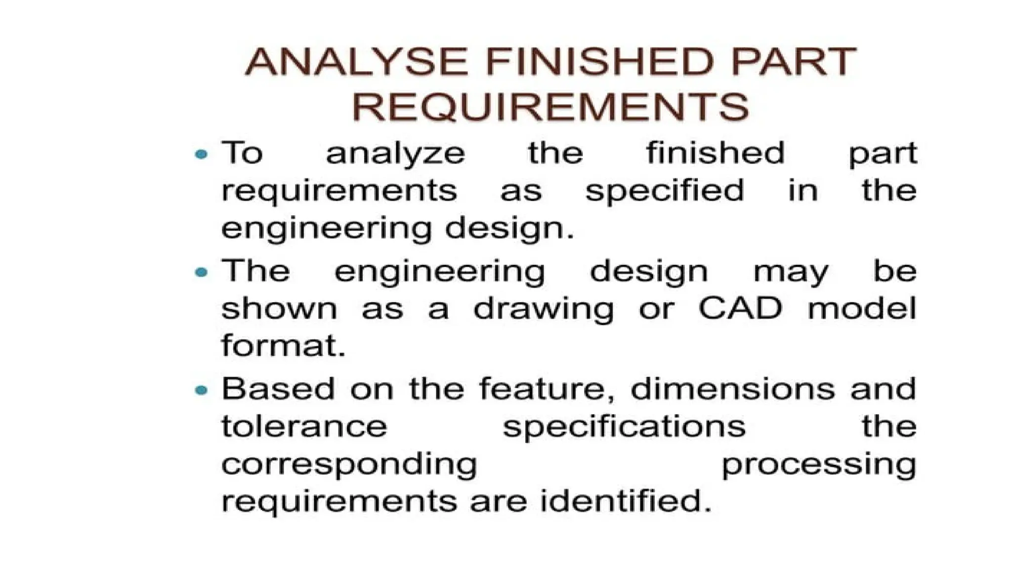PROCESS PLANNING. steps in process selection | PPT