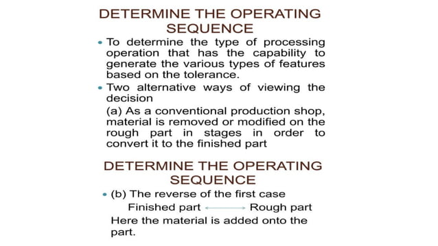 PROCESS PLANNING. steps in process selection | PPT | Technology & Computing