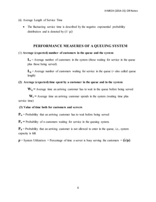 OR Unit 5 queuing theory | DOCX